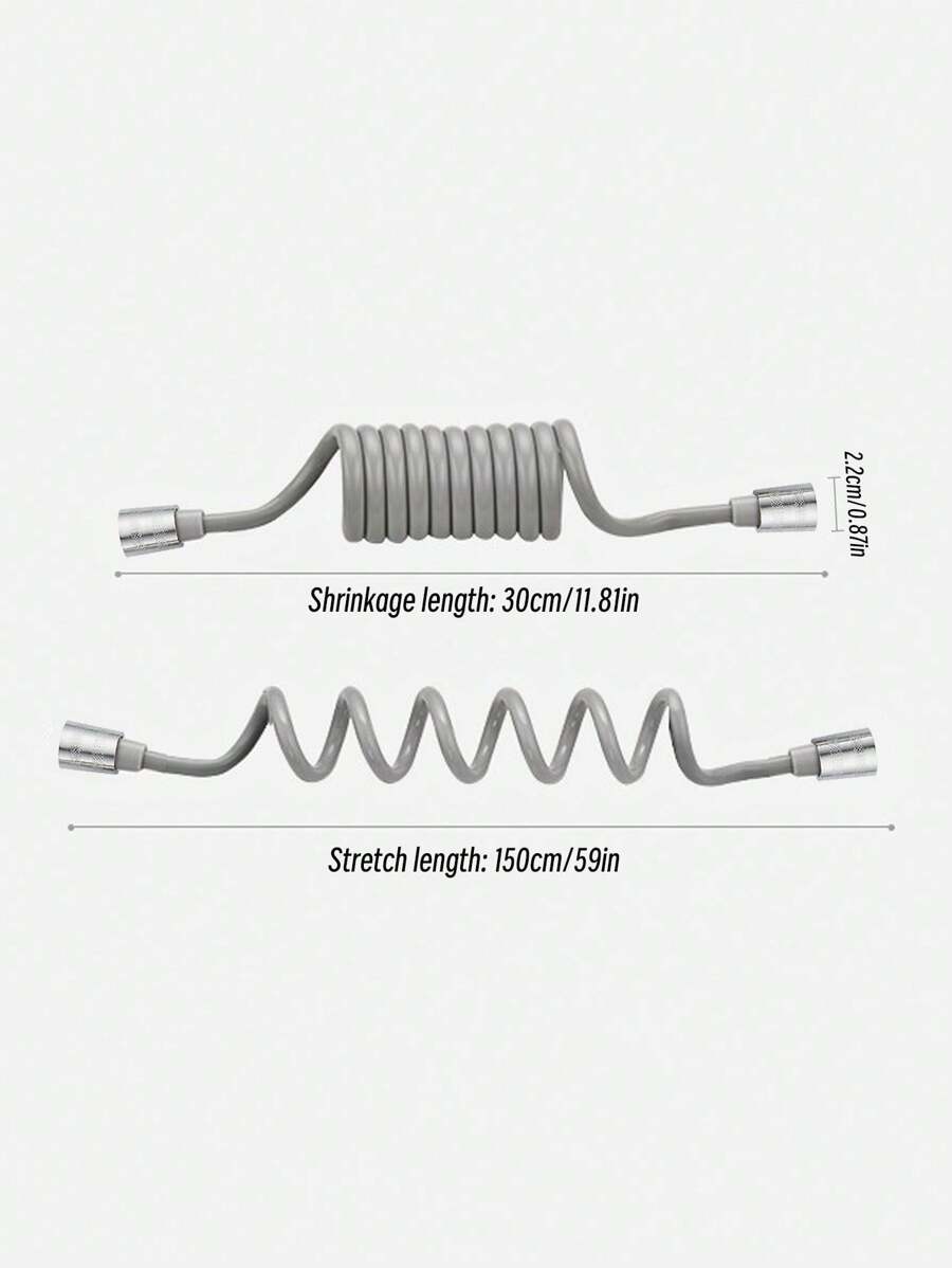 Bidet Spring Hose Flexible Shower Tube Anti-Twist & Stretchable Up To 1 ...