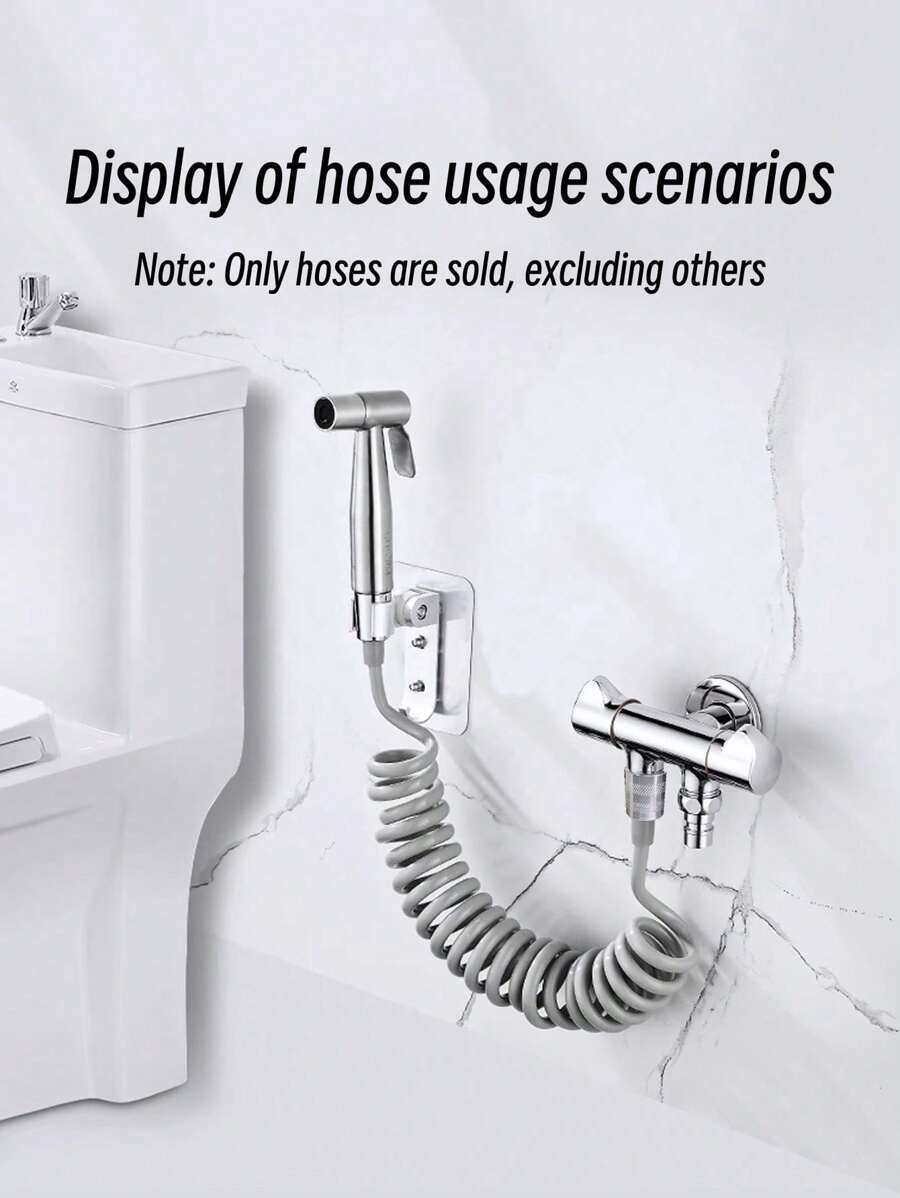 Bidet Spring Hose Flexible Shower Tube Anti-Twist & Stretchable Up To 1 ...