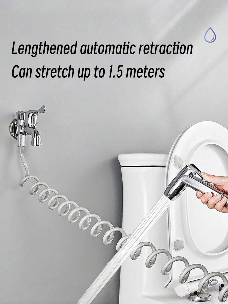 Bidet Spring Mangueira Flexível Chuveiro Tubo Anti-Torção e Elástico ...