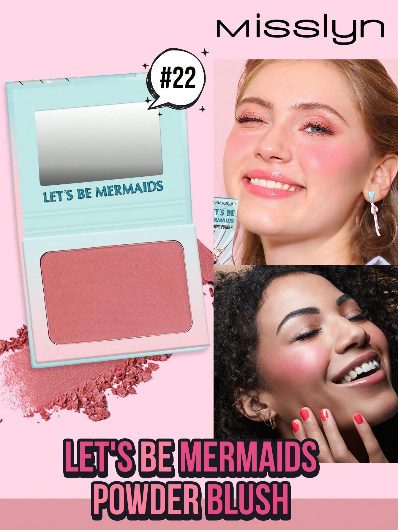 MissIyn Colorete En Polvo, Color De Maquillaje Facial De Mejora Del ...