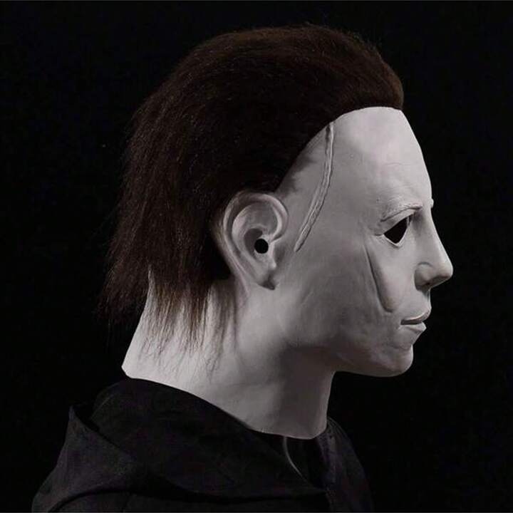 Adult Halloween Mask, Men's Horror Role-playing Costume Prop With White ...