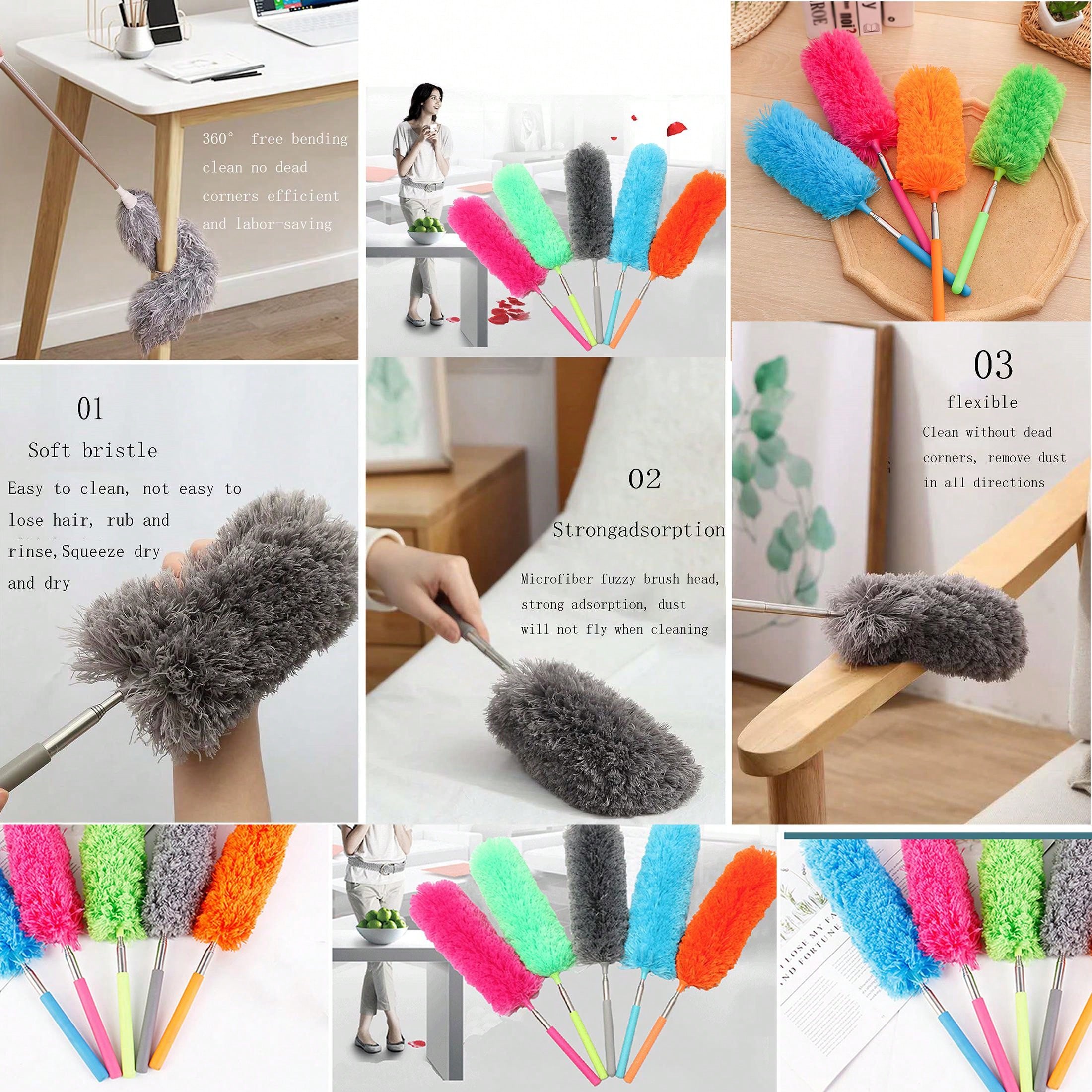 Mini Duster Electrostatic Magic Duster Feather duster Duster Bed duster ...