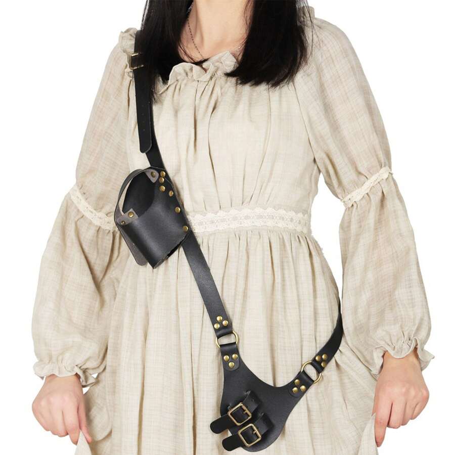 1 Piece Of Dark Black Medieval Retro Popular Gun Holster, Sword Holster ...