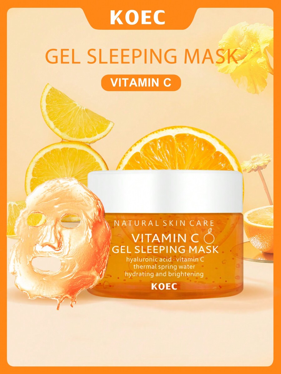 Koec Máscara De Dormir Em Gel Iluminador De Vitamina C 150G Durante A ...