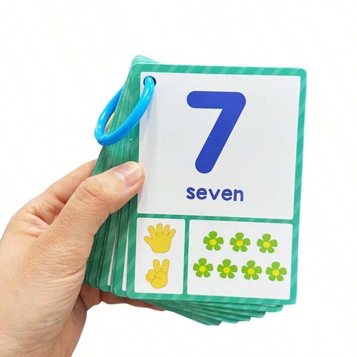 Numbers 1-100 Flash Cards Preschool Kindergarten kids learning Math ...