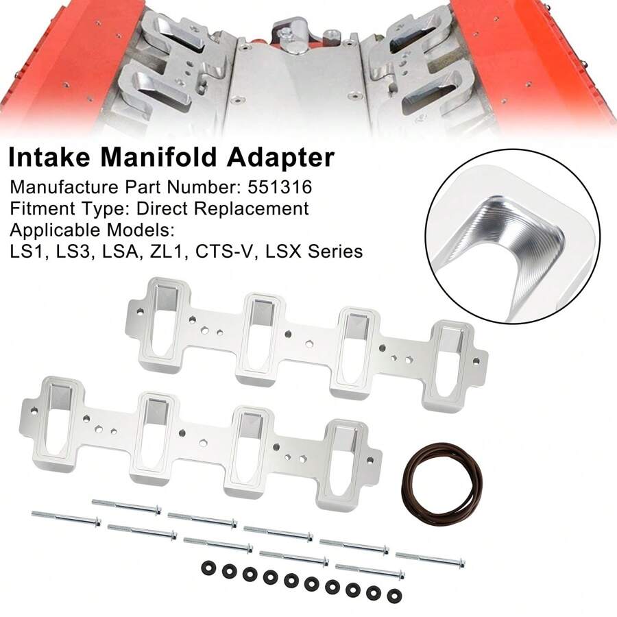 Cathedral Port Cylinder Head to Rectangle Port Intake Manifold Adapters ...