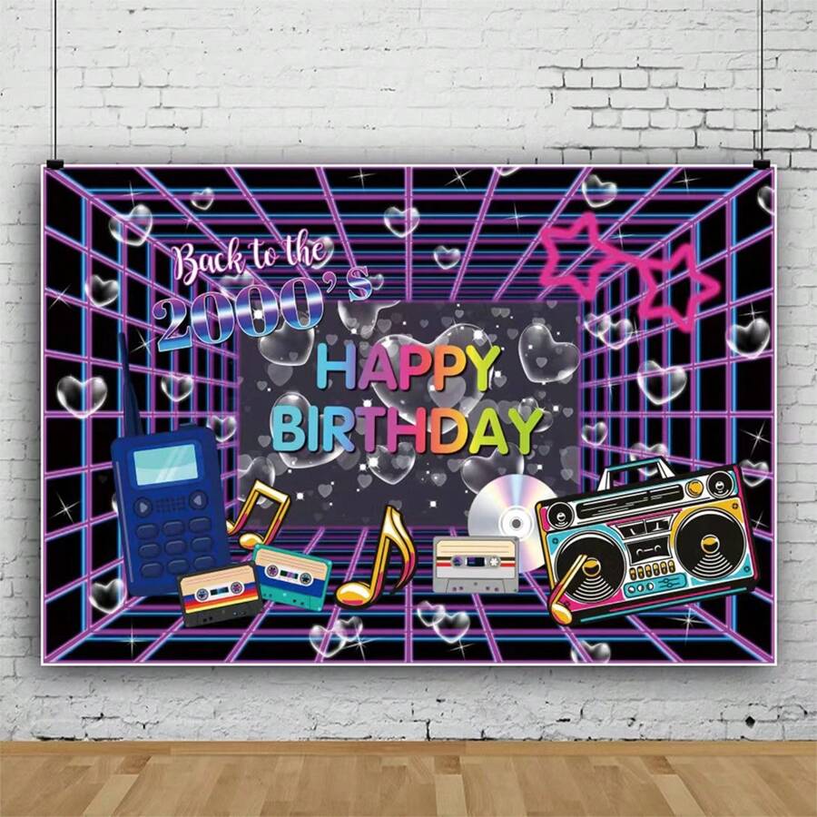 80s 90s 2000s 5x3ft Vinyl Disco Party Backdrop Retro Disco Party ...