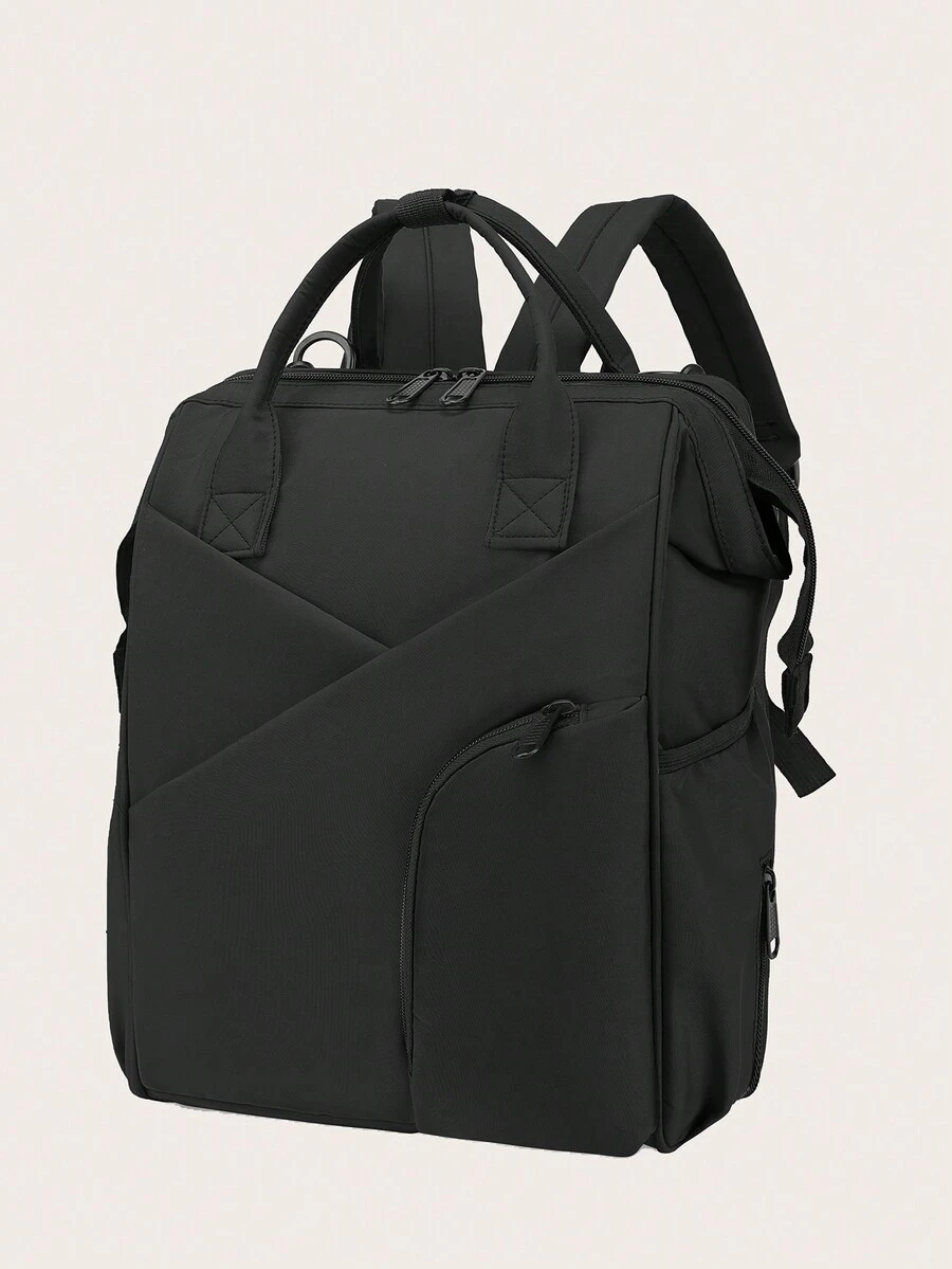 Black New Mommy Bag, Fashion Backpack, Large Capacity Bag | SHEIN USA