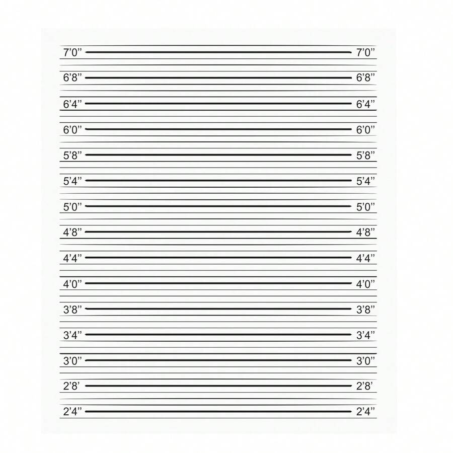 Mugshot Backdrop Photo Booth Banner Police Lineup Height Charts ...