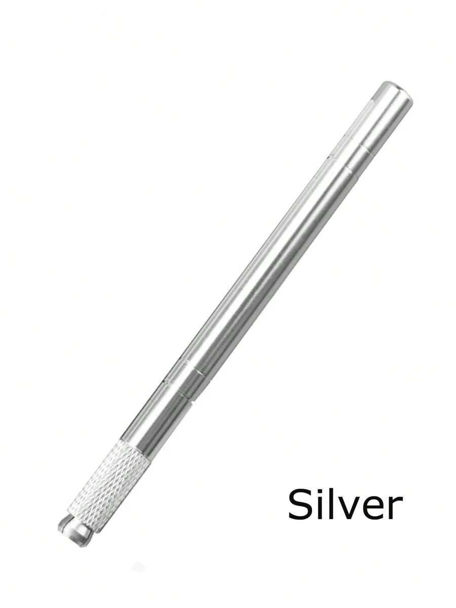 Silver Permanent Makeup Eyebrows Tattoo Microblading pen 3D Embroidery ...