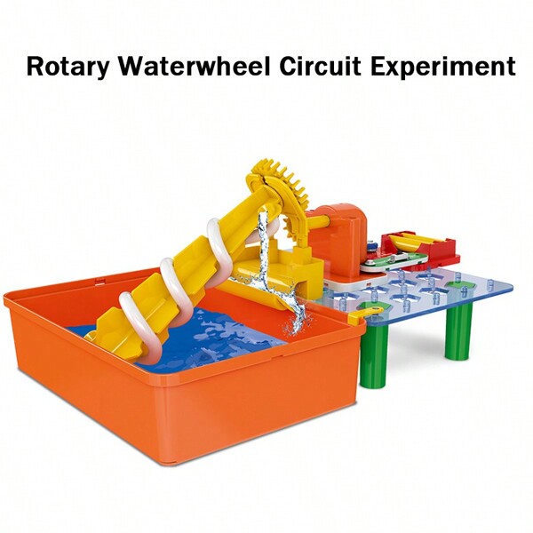 19pcs Educational Steam Toys, Free Assembly Rotating Waterwheel Circuit ...