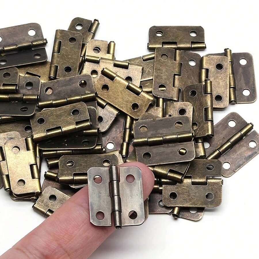 10pcs bronze Mini Hinge For Wooden Jewelry Box Mini Pure Copper ...