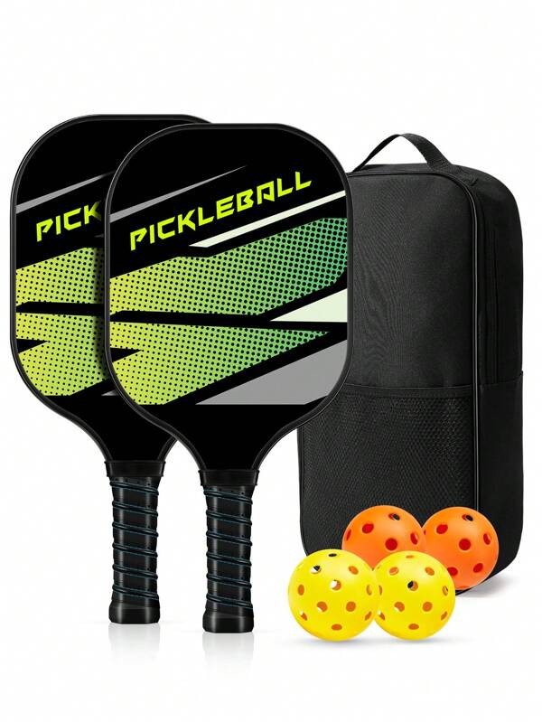 Pickleball Paddles Lightweight Fiberglass Green Gradient Patterns ...