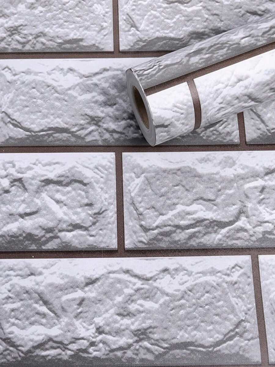 Peel and Stick Wallpaper Stone Brick Contact Paper Waterproof Wall ...