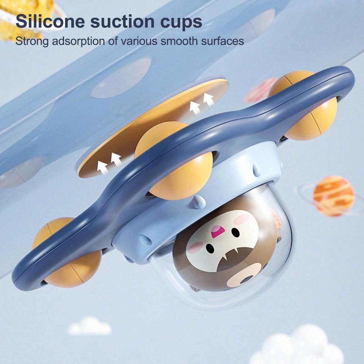 3 Pcs Suction Cup Decorative Rotary Gyroscope Set | SHEIN USA