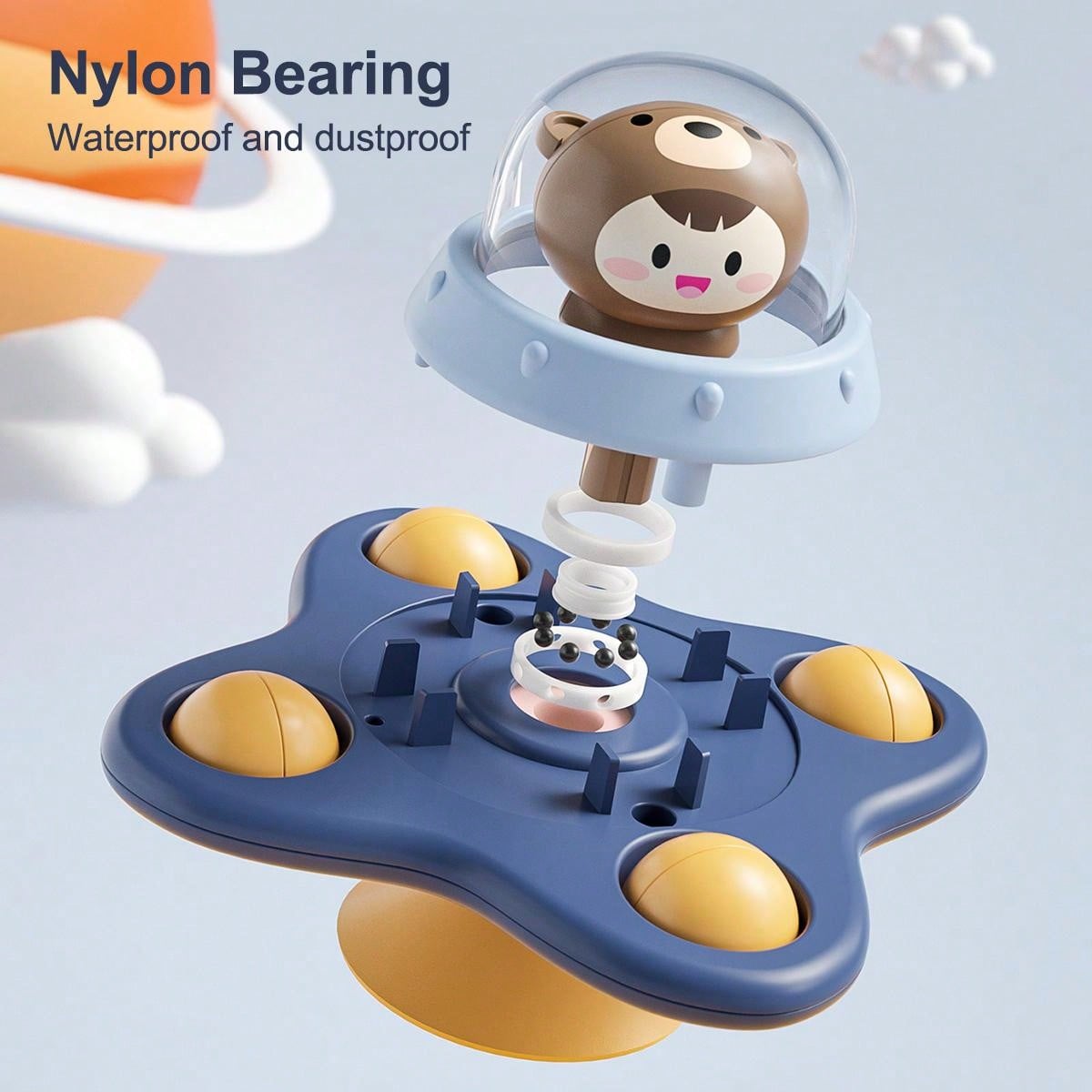 3 Pcs Suction Cup Decorative Rotary Gyroscope Set | SHEIN USA
