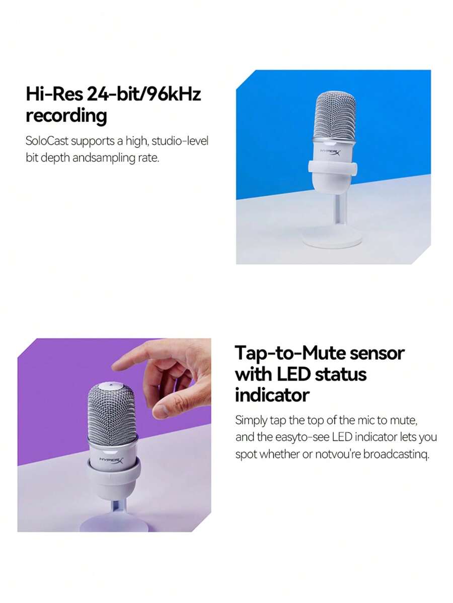 HyperX Original HyperX Solocast MIC Usb Condenser Gaming HYPER X ...