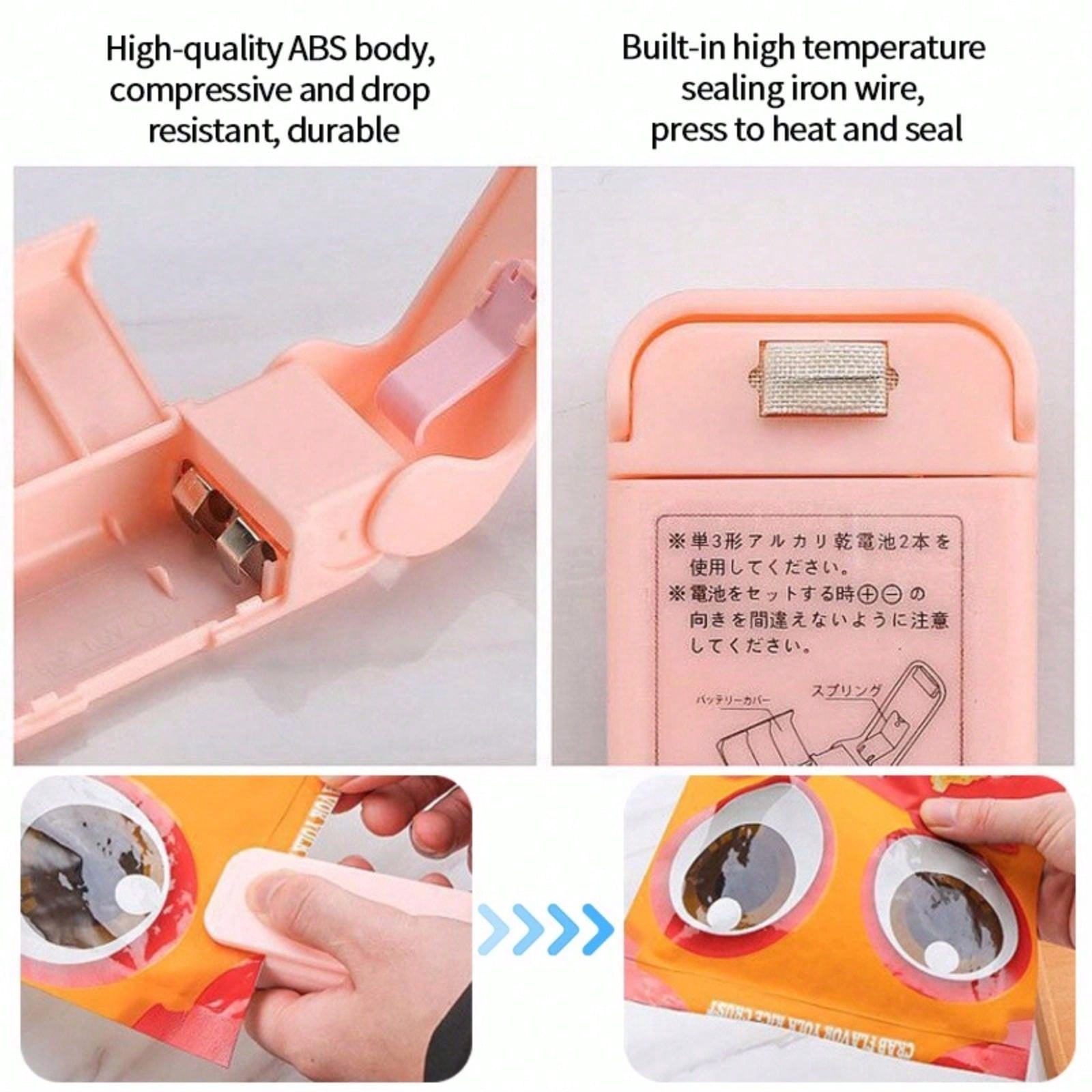 Snack Sealing Machine, Candy-colored Plastic Sealer, Mini Home Sealing ...