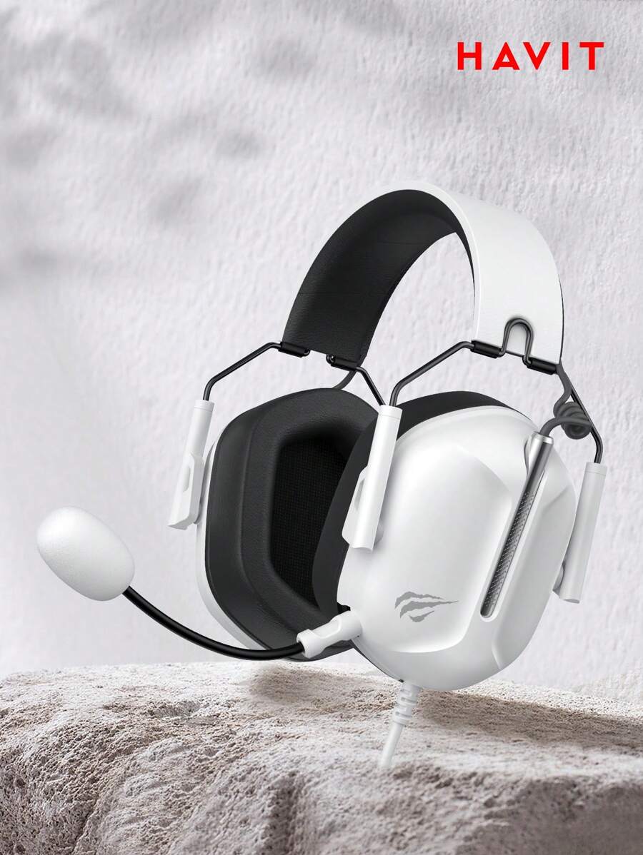 havit SHEIN X Candylover89 HAVIT H2033D White Gaming Headset Foldable ...