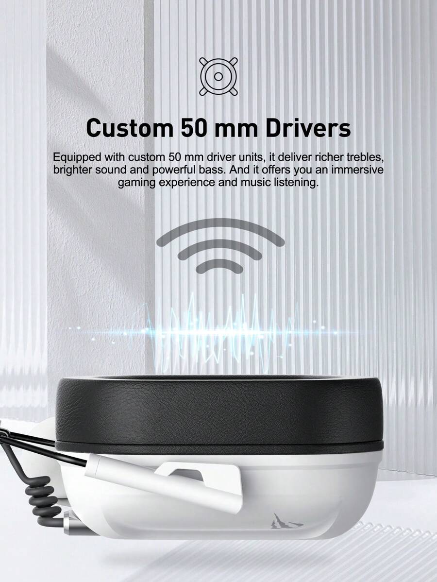 havit SHEIN X Candylover89 HAVIT H2033D White Gaming Headset Foldable ...