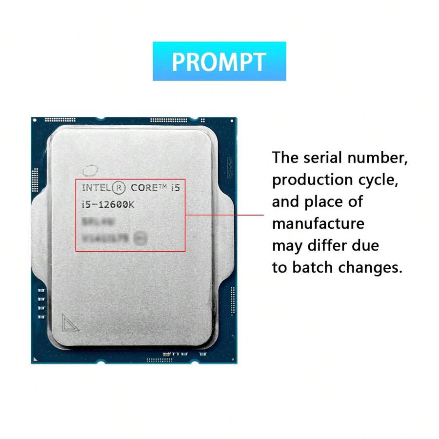 Intel Core i5-12600K 12th Gen Core Processor 10-Core, 16-Thread Gaming ...