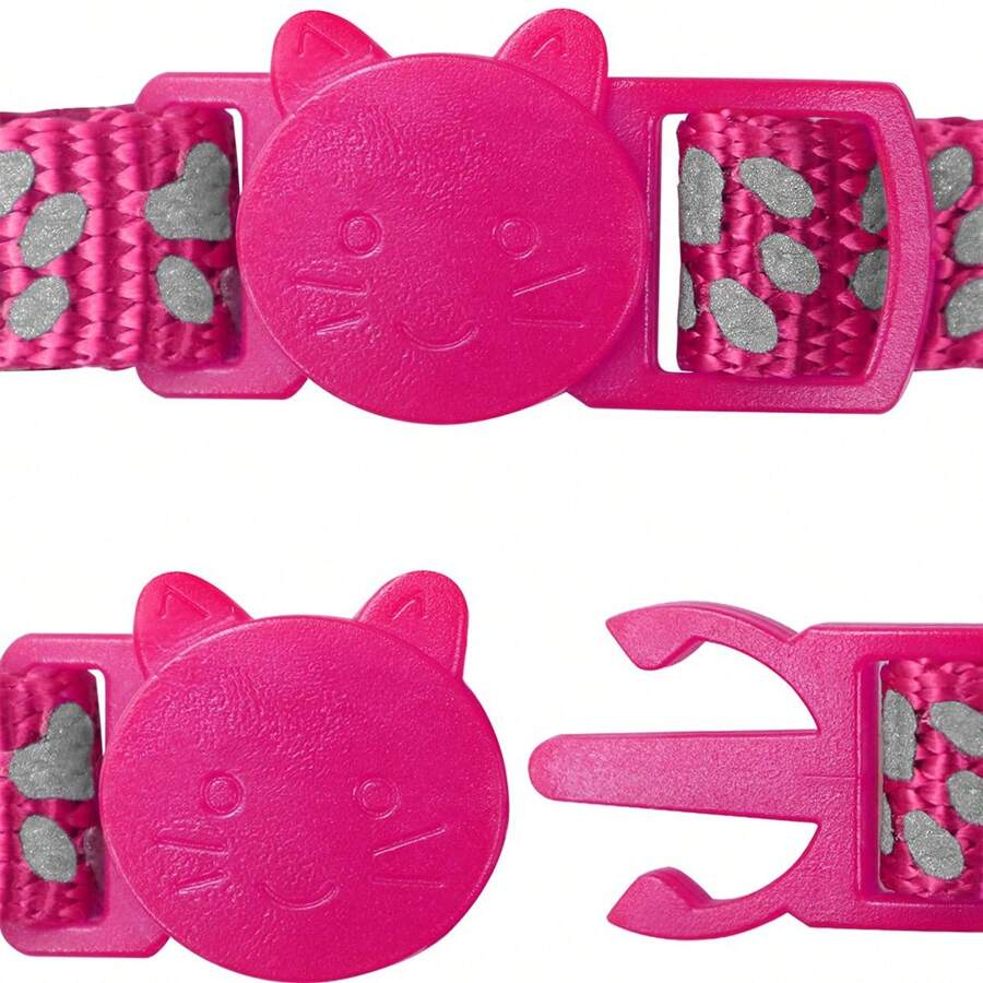 2pcs/set Rose Red Pet Collars For Medium And Small Sized Cats And Dogs ...
