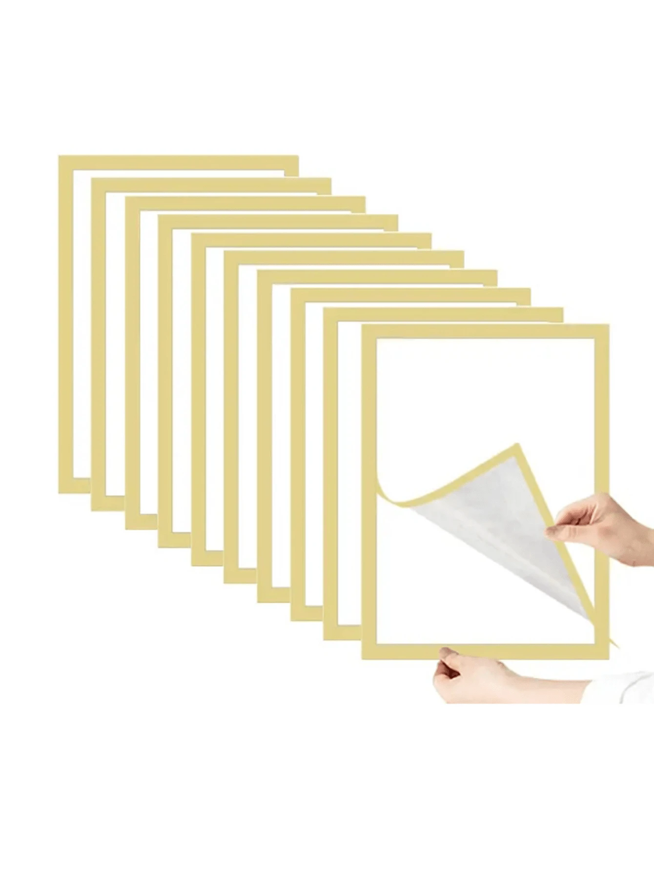 5 Pcs A3/A4 Magnetic Self-Adhesive Wall Mounted Display Frame & Plastic ...