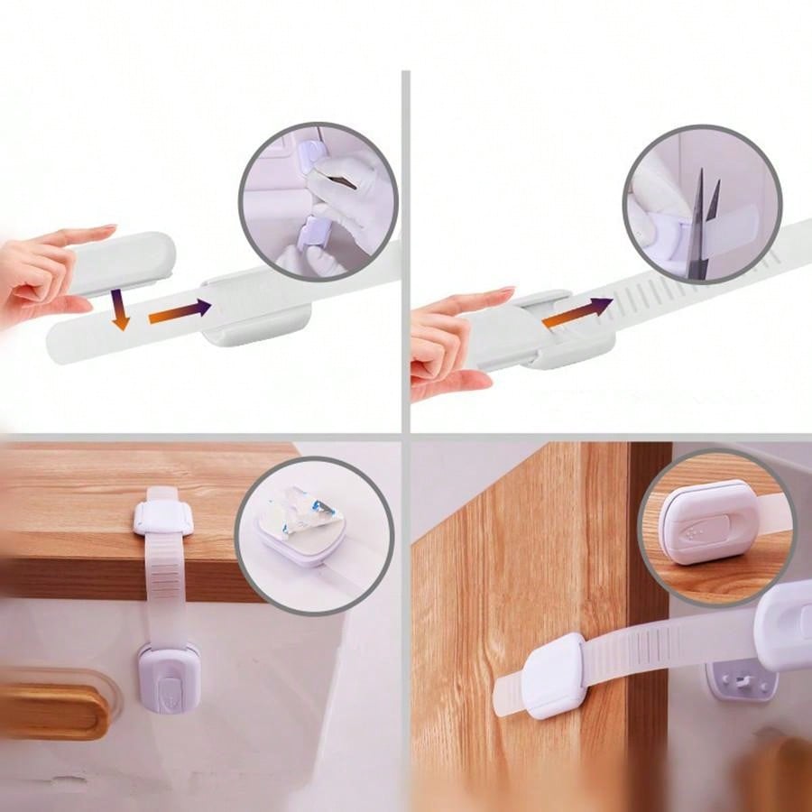 1pc Abs Material Lock Buckle, Safety Lock For Drawer With Anti-opening ...