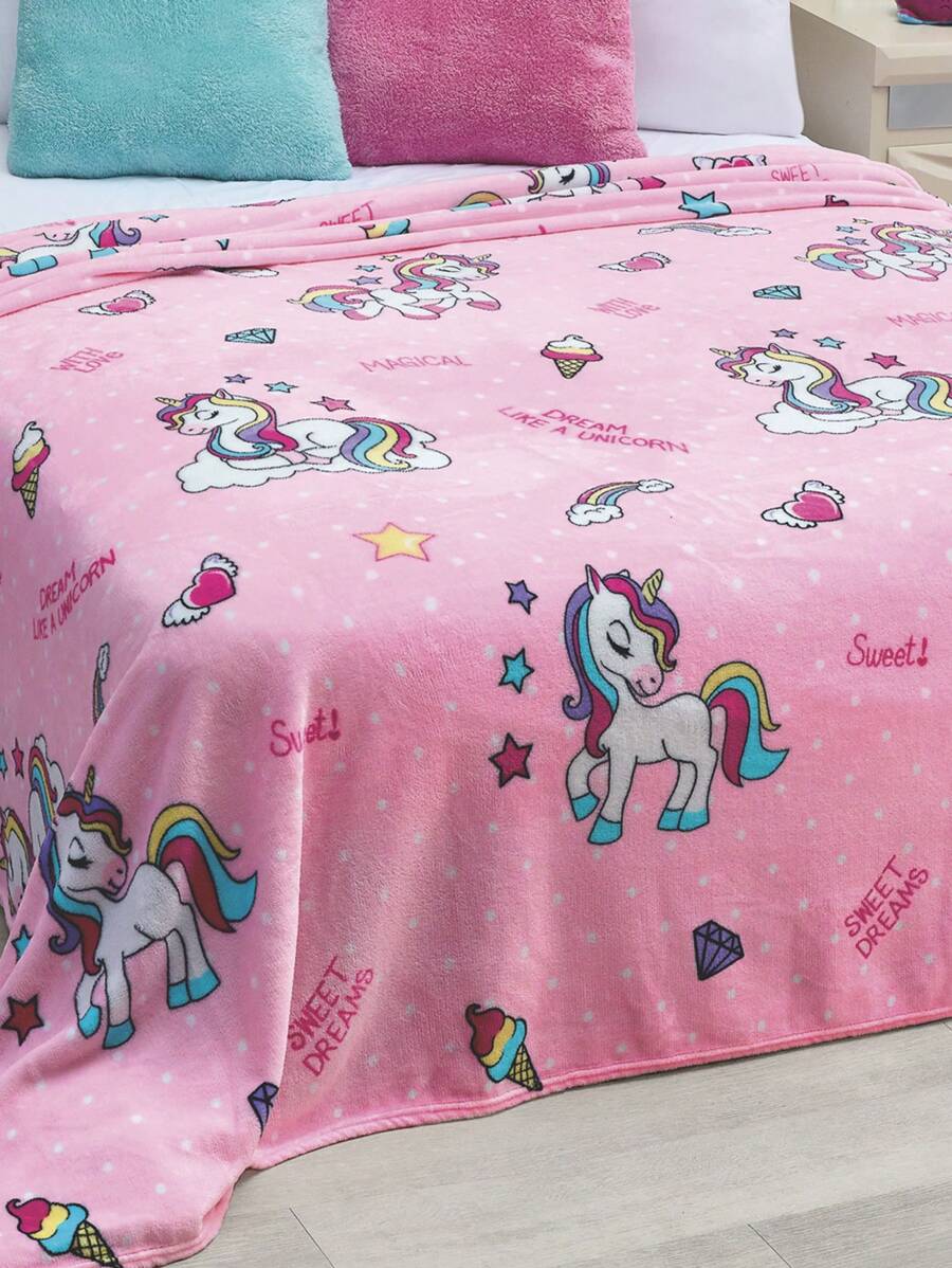 Frazada Matrimonial Rosa Unicornios Térmico Felicity | Moda de Mujer ...