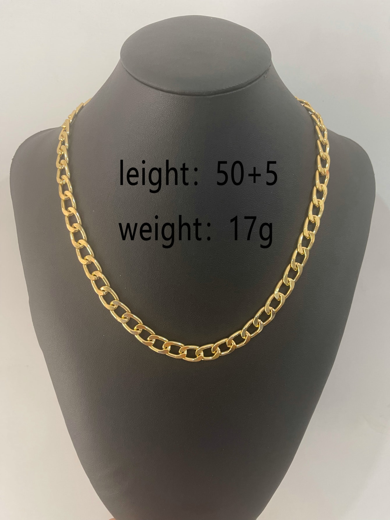 1 Piece European And American Style Gold Alloy Large Gold Chain Men's ...