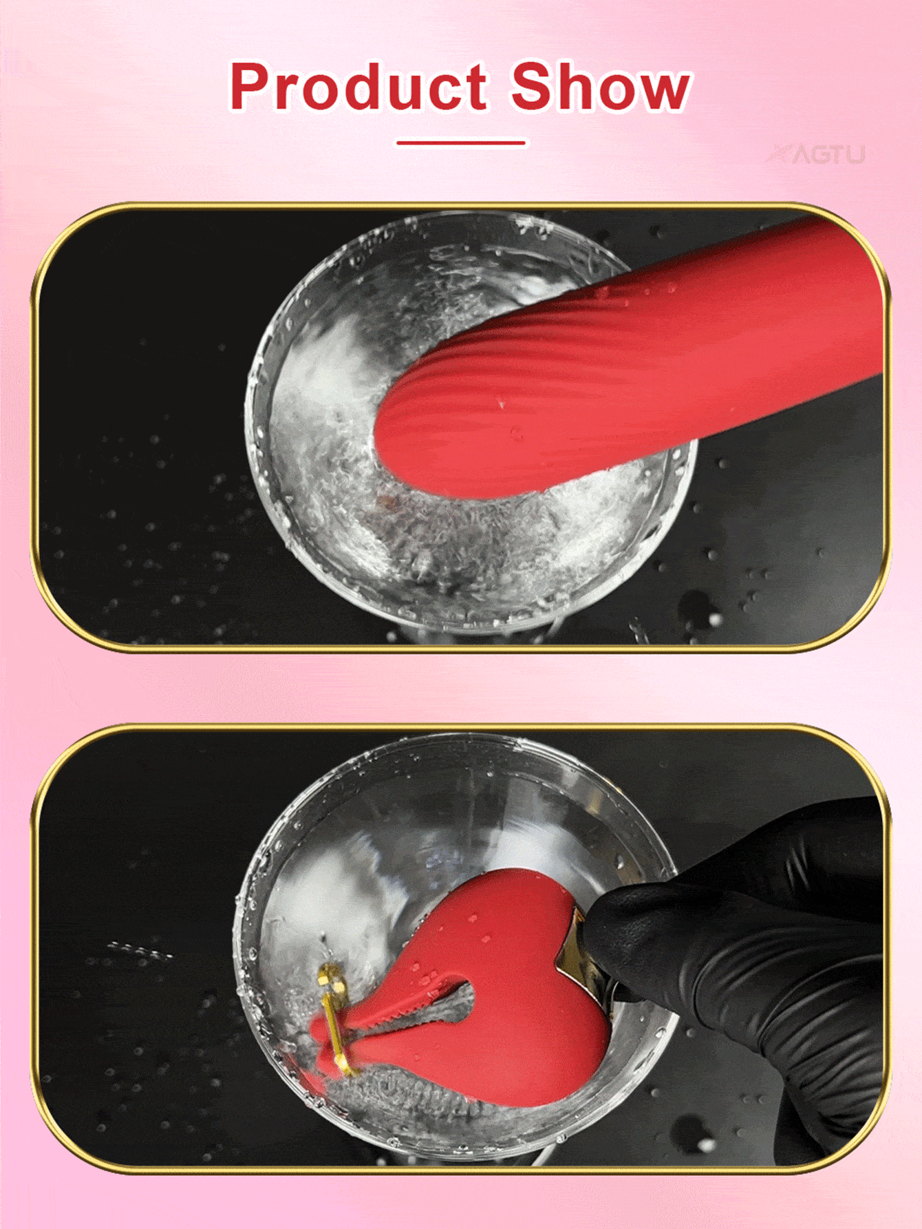 Nipple Clitoral Vibrator Sex Toys 2 In 1 Rose Nipple Toys G Spot Wand Vibrators For Women With