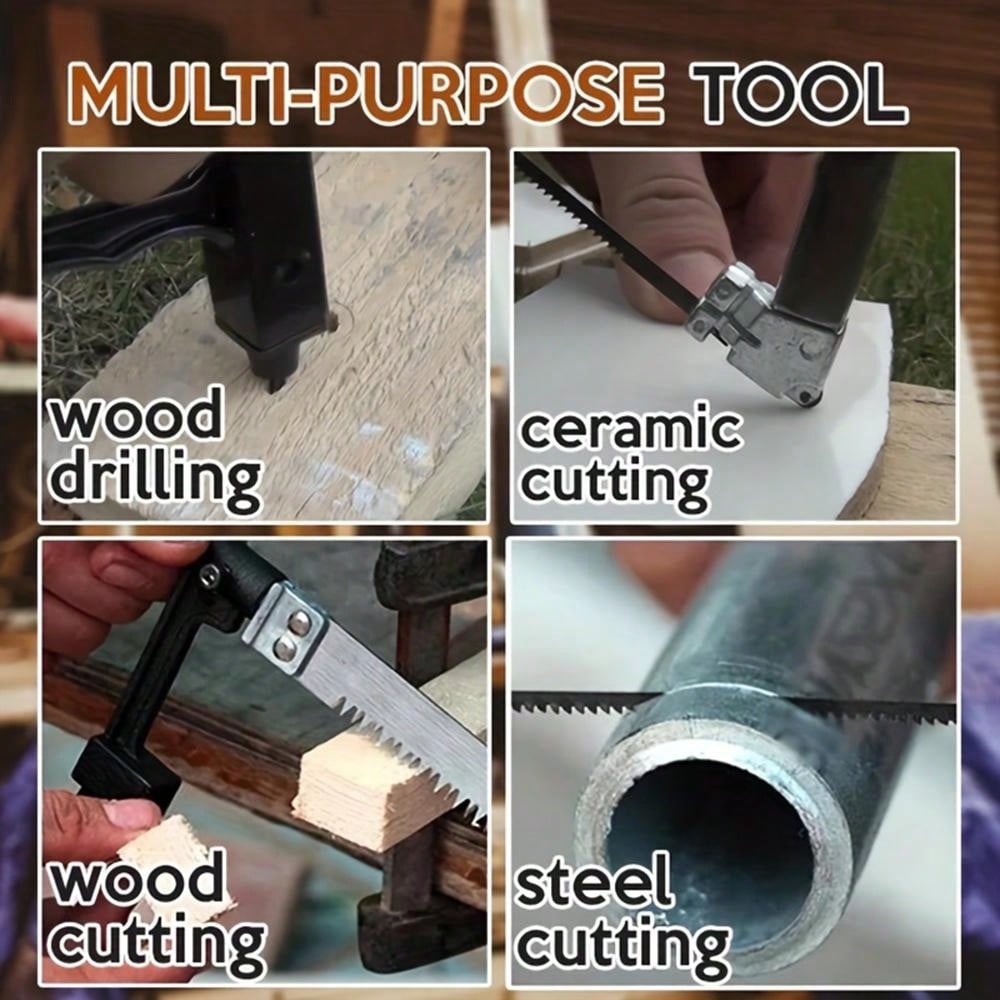 8 in1 Saw Multi Purpose Hand DIY Steel Saw Metal Wood Glass Saw Kit 6 ...