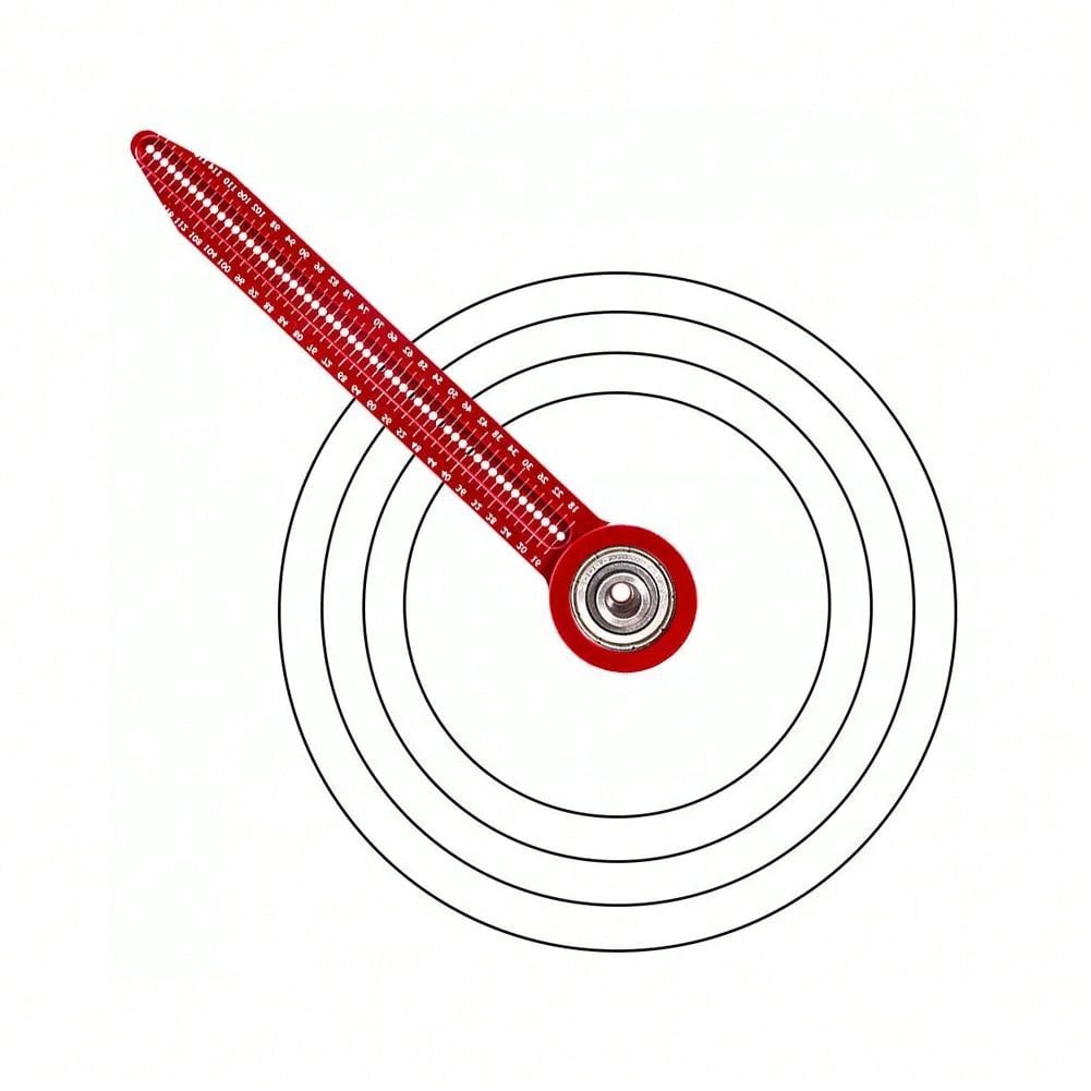 One Piece Red Woodworking Drawing Compass Circular Drawing Tool Hole ...