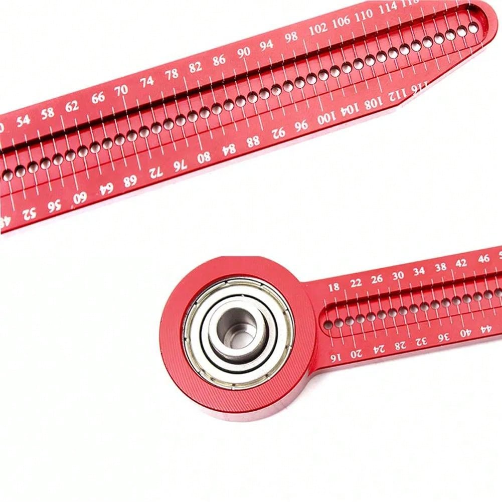 One Piece Red Woodworking Drawing Compass Circular Drawing Tool Hole ...