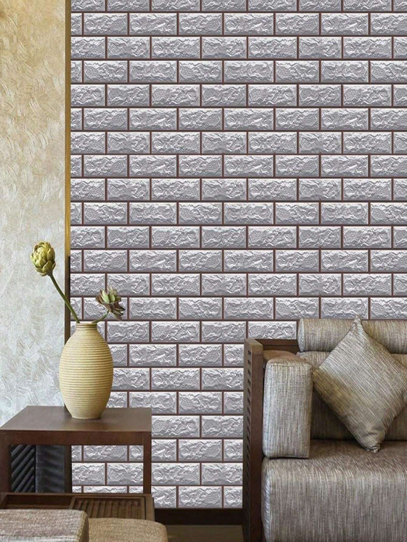 Peel and Stick Wallpaper Stone Brick Contact Paper Waterproof Wall ...