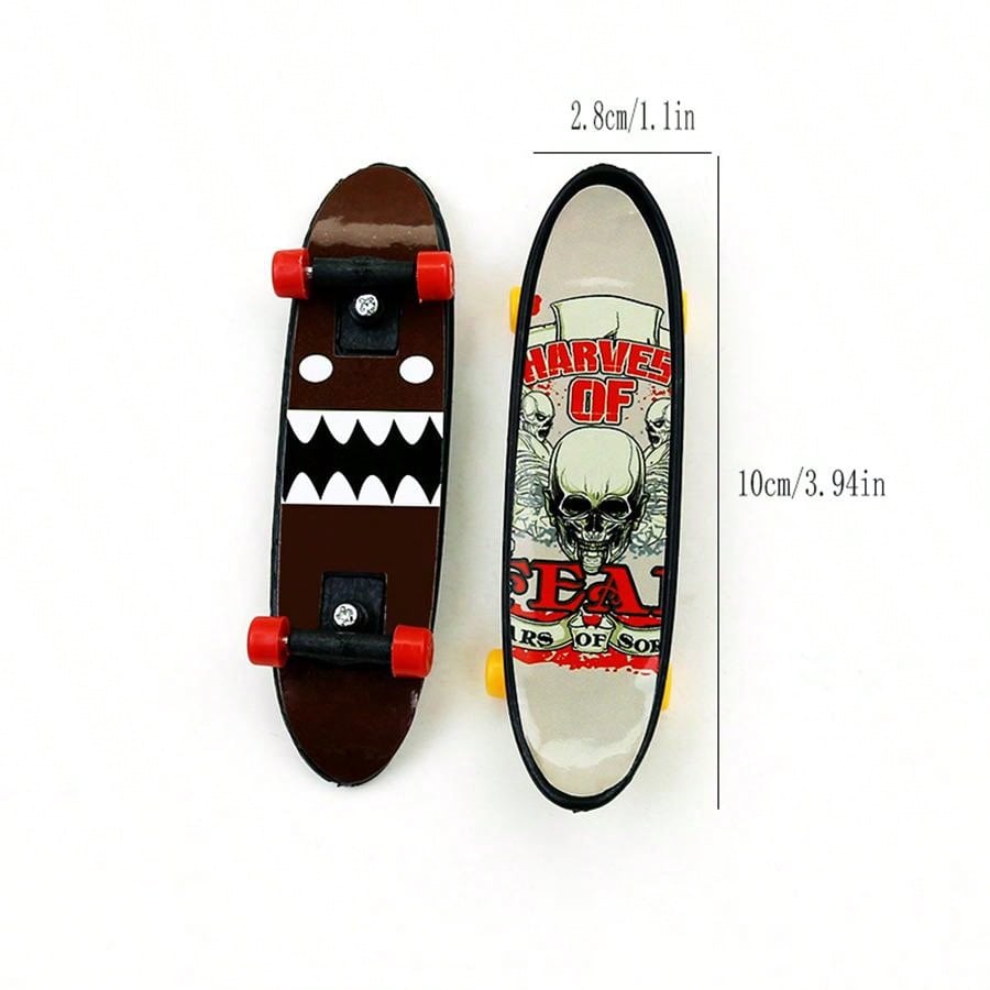 Random Color Finger Skateboard, Mini Fingerboard Toy Set With Ramp Desk ...