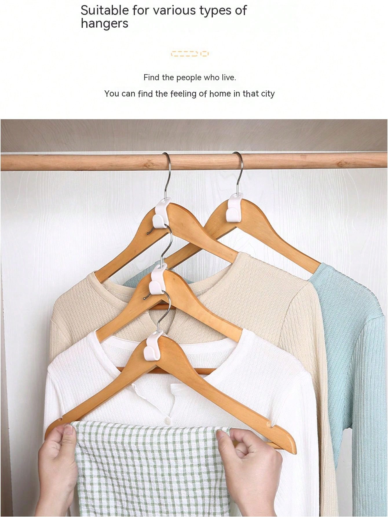 Stackable Clothes Rack Connectors, Multifunctional Clothes Hook For ...