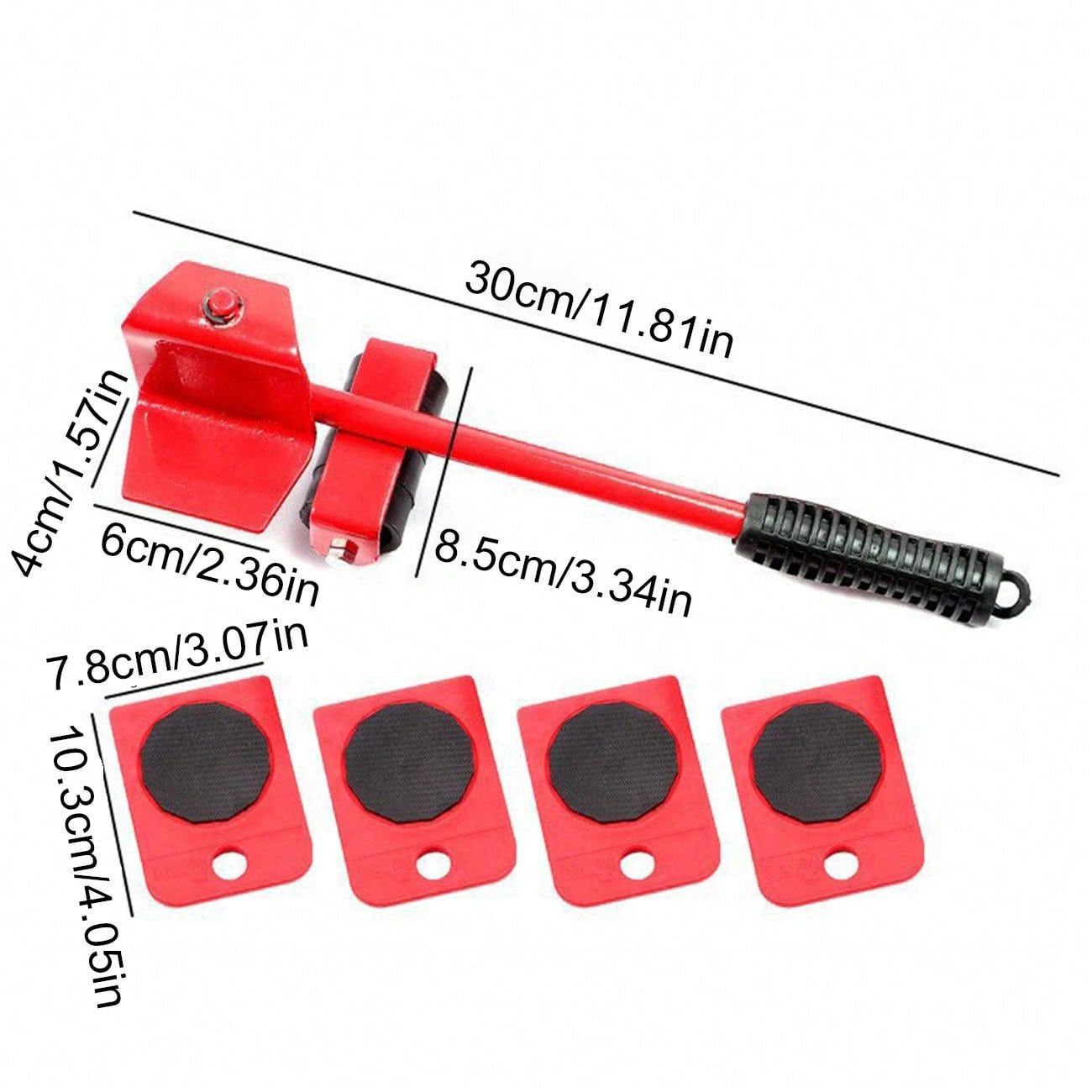 [5pcs/set] Furniture Moving Tool With Swivel Wheels, Heavy Duty Lifter ...