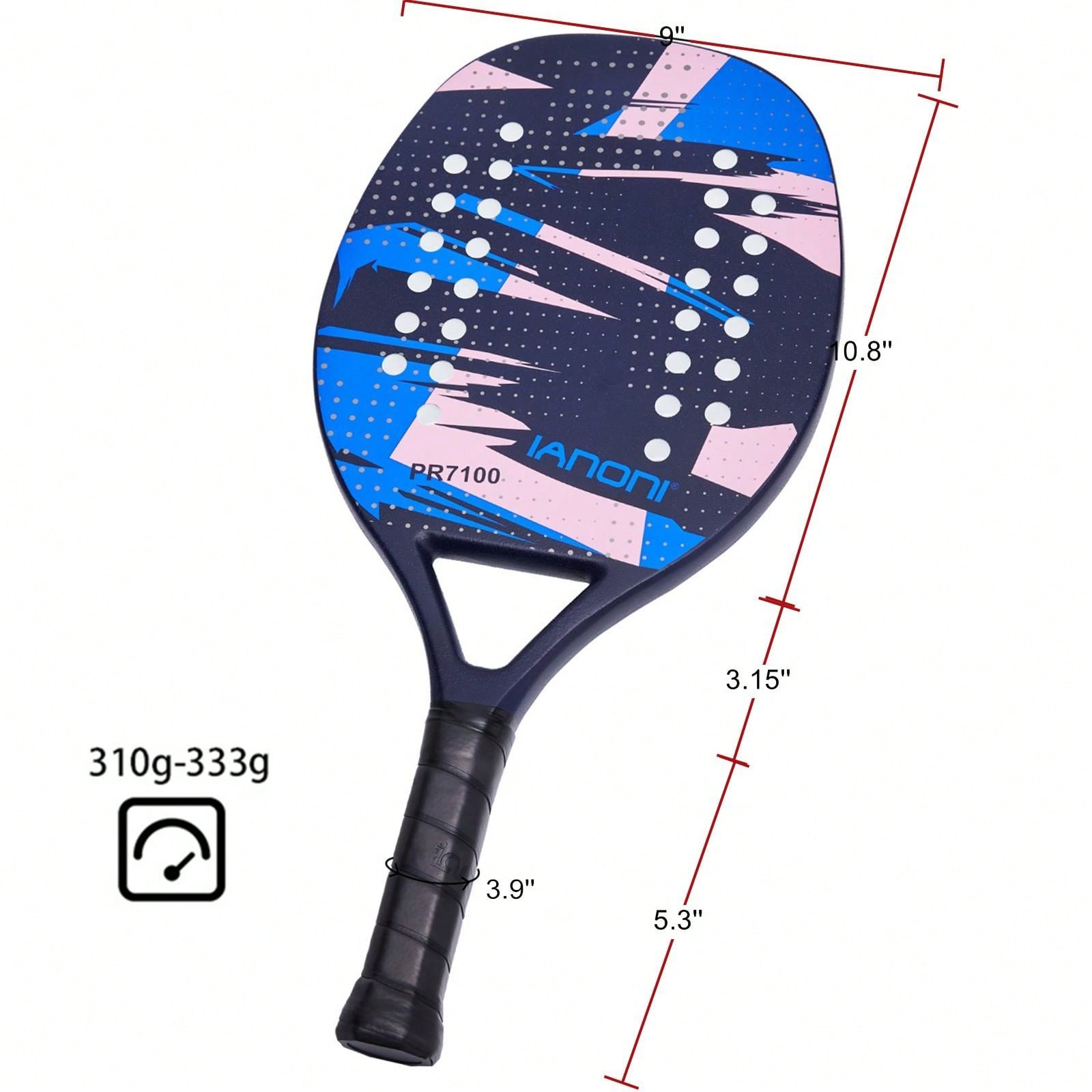 Ianoni Beach Paddle, Carbon Fiber Surface, Eva Core, Lightweight Beach ...