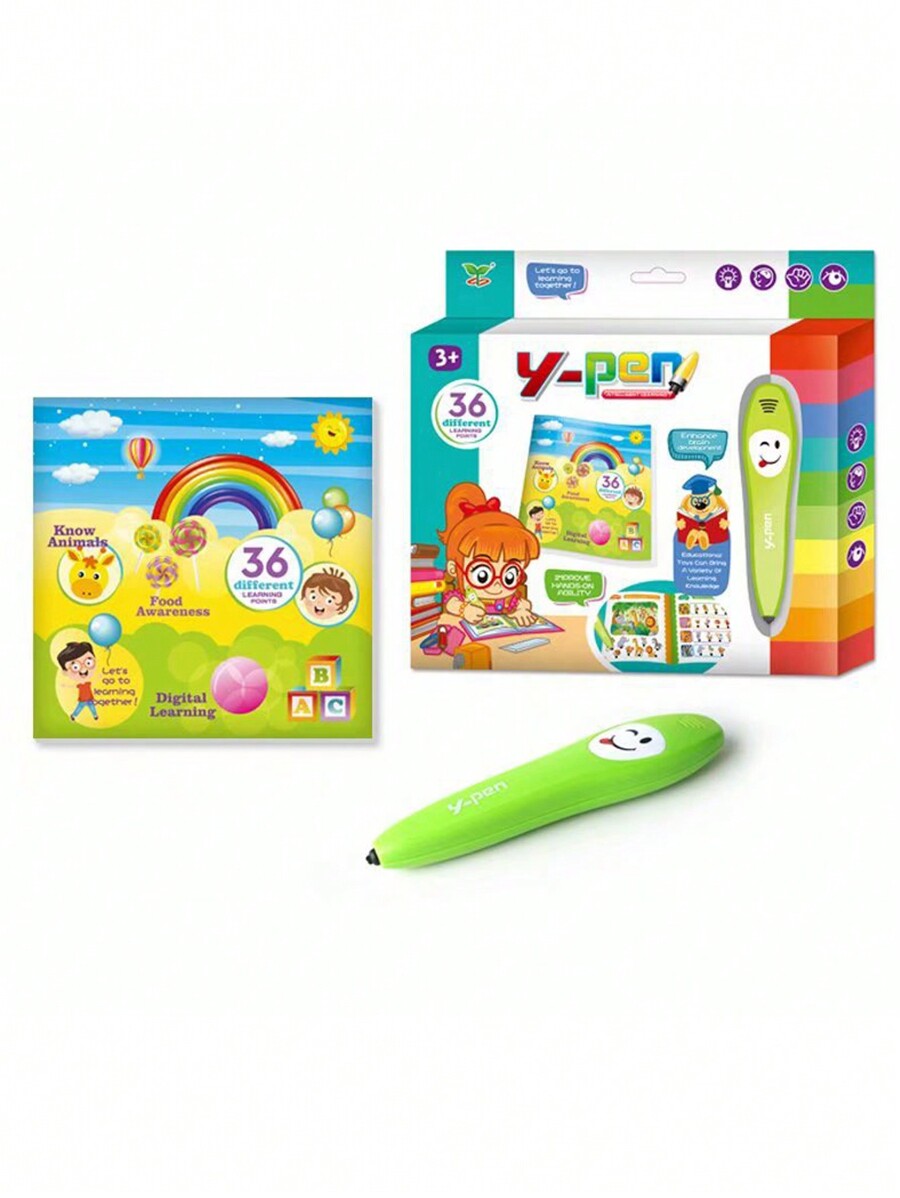 1set Learning Pen And Electronic Book/ Letter-sound Pen/ Preschool ...
