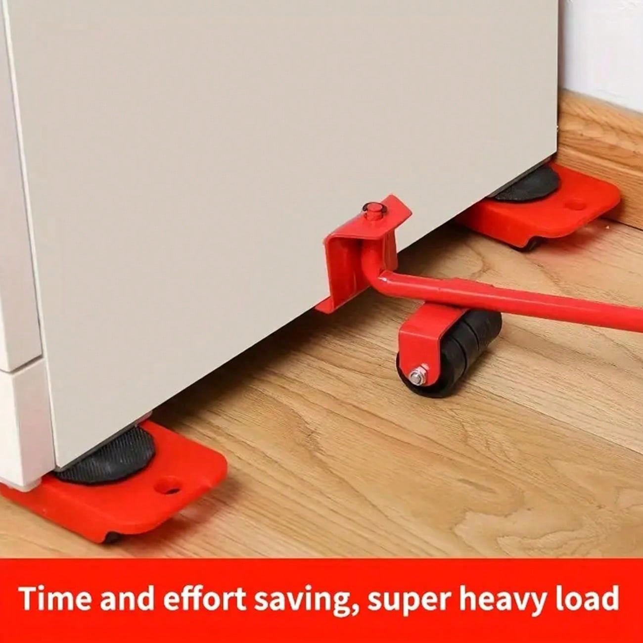 [5pcs/set] Furniture Moving Tool With Swivel Wheels, Heavy Duty Lifter ...