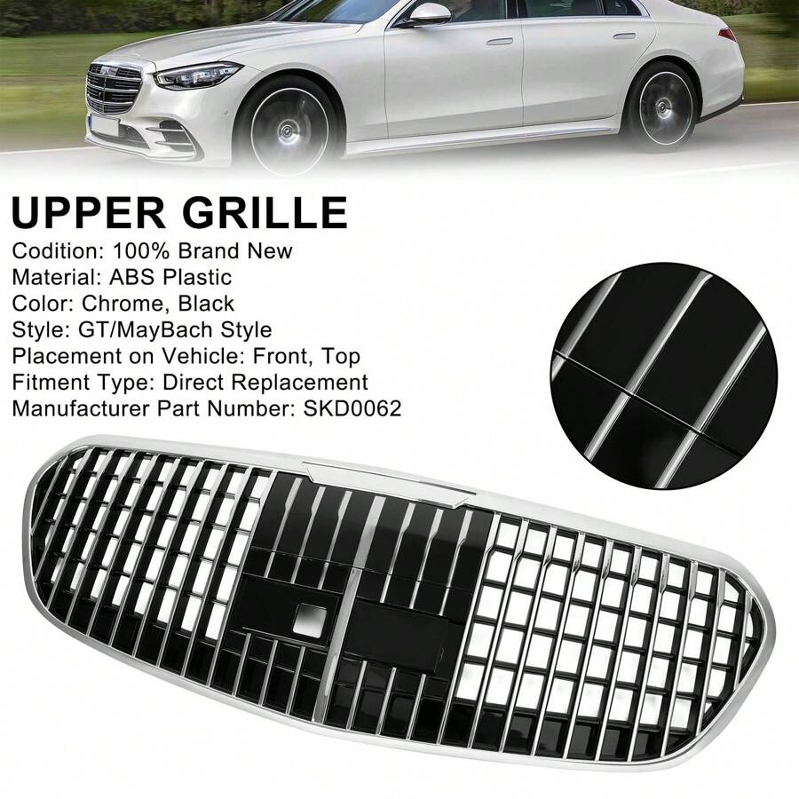 Maybach Style Grille Grill Fit Mercedes Benz S Class W223 S450L S500 ...