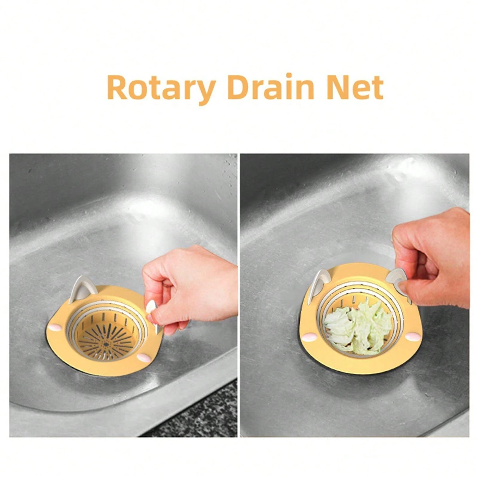 Foldable Kitchen Sink Filter Mesh, Drain Anti-Blocking Filter, Garbage ...