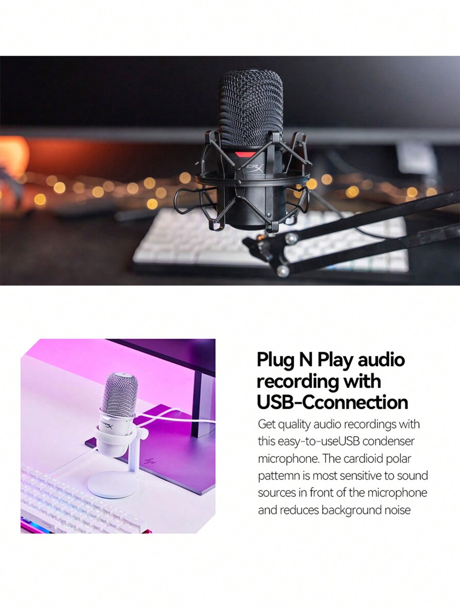 HyperX Original HyperX Solocast MIC Usb Condenser Gaming HYPER X ...