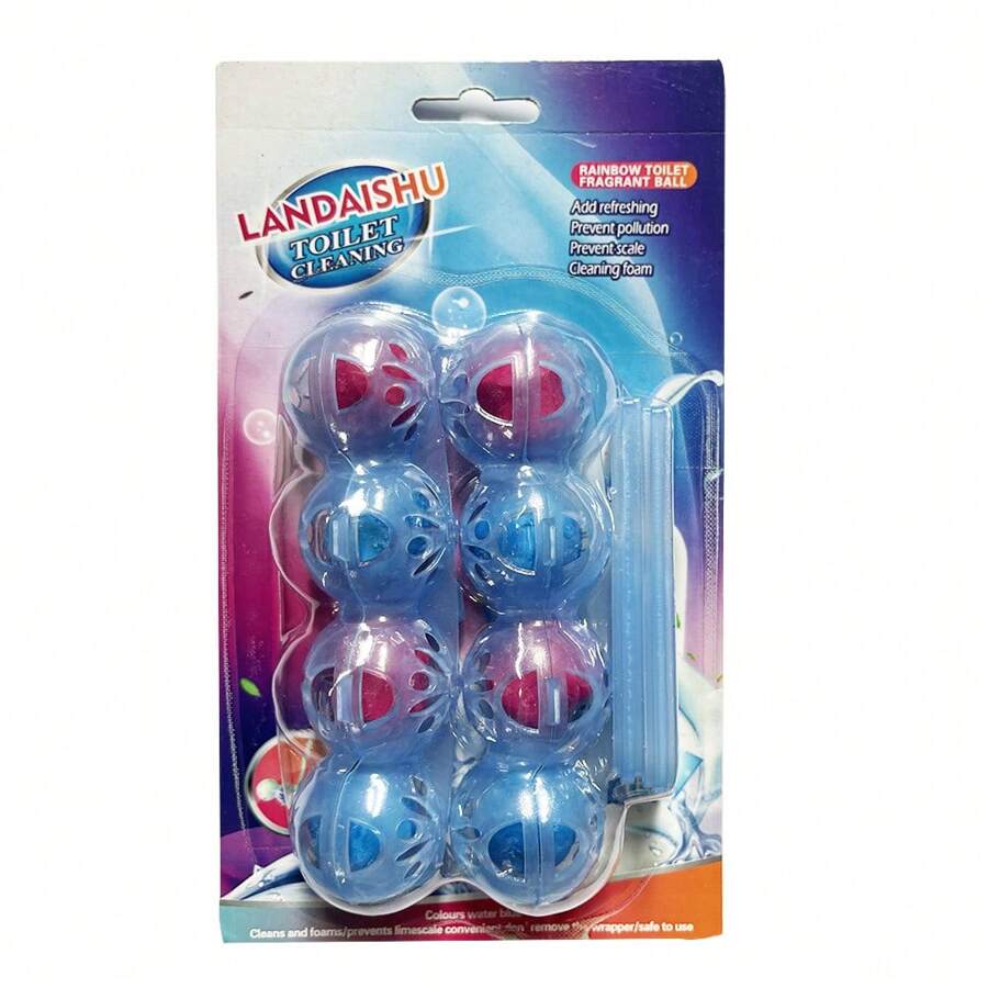 1 Piece Of New Multi-color Bathroom Toilet Deodorizing Cleaning Ball ...