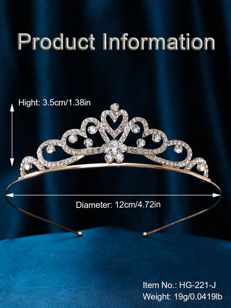 1pc Gold-Tone Women's Party Casual Simple & Fashionable Bridal Headband ...