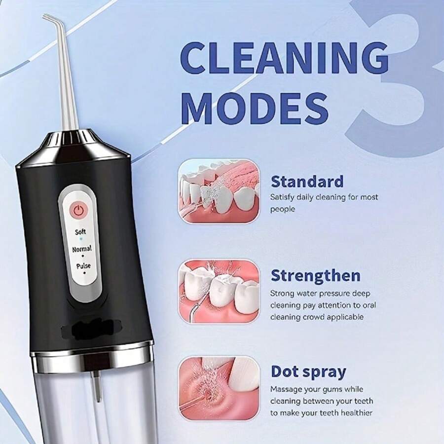Nuevo irrigador oral eléctrico, hilo dental portátil, limpiador dental para el hogar, hilo ...