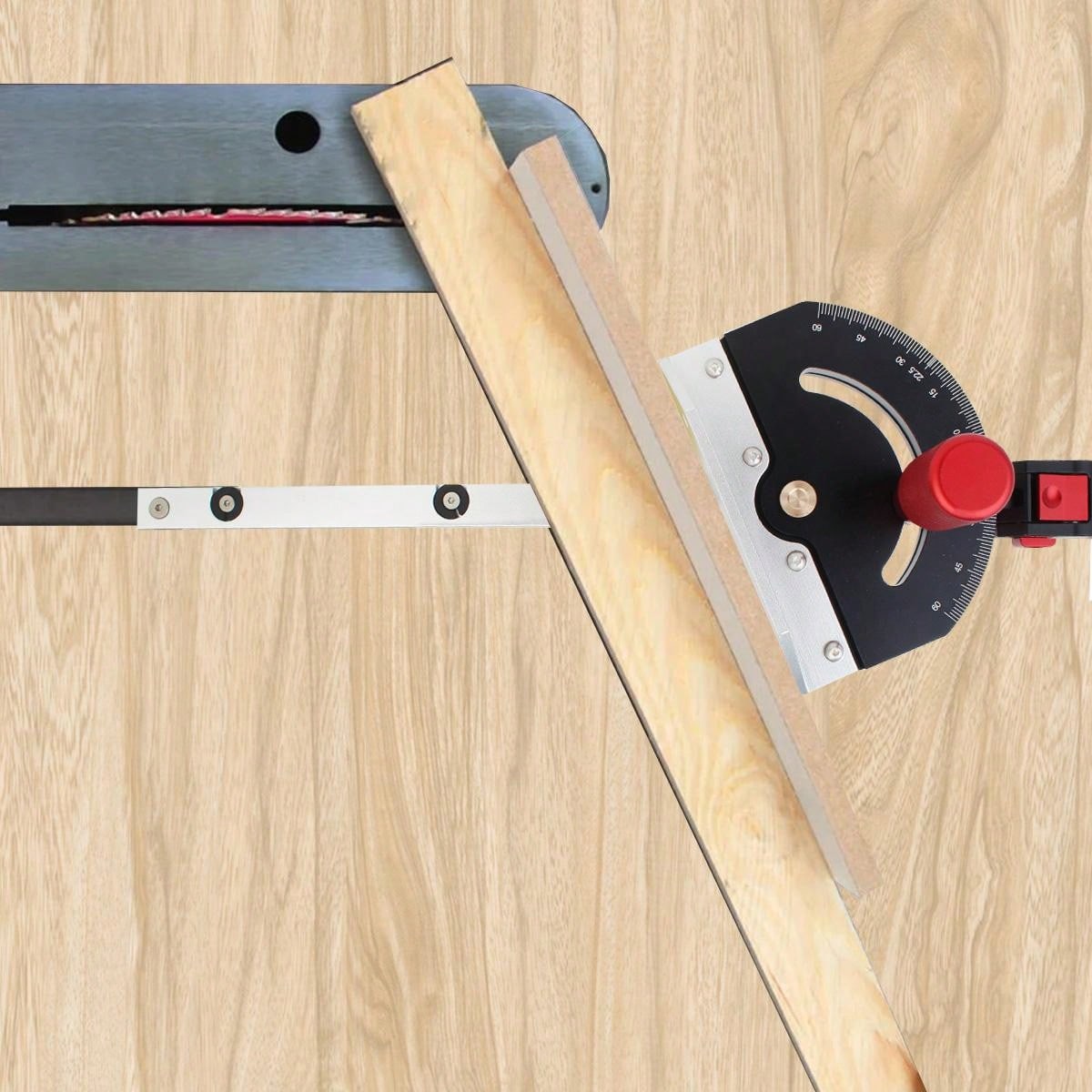 One Piece Black High-precision Miter Gauge Handle Benches Table Saw ...