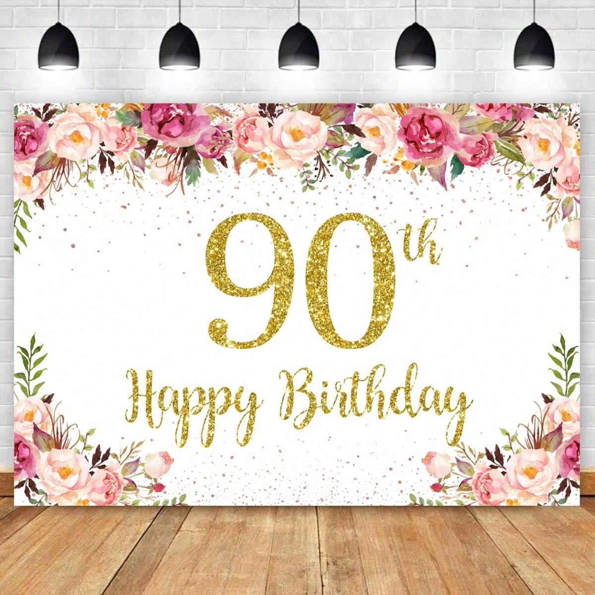 Pink Floral 90th Birthday Party Backdrop | SHEIN USA