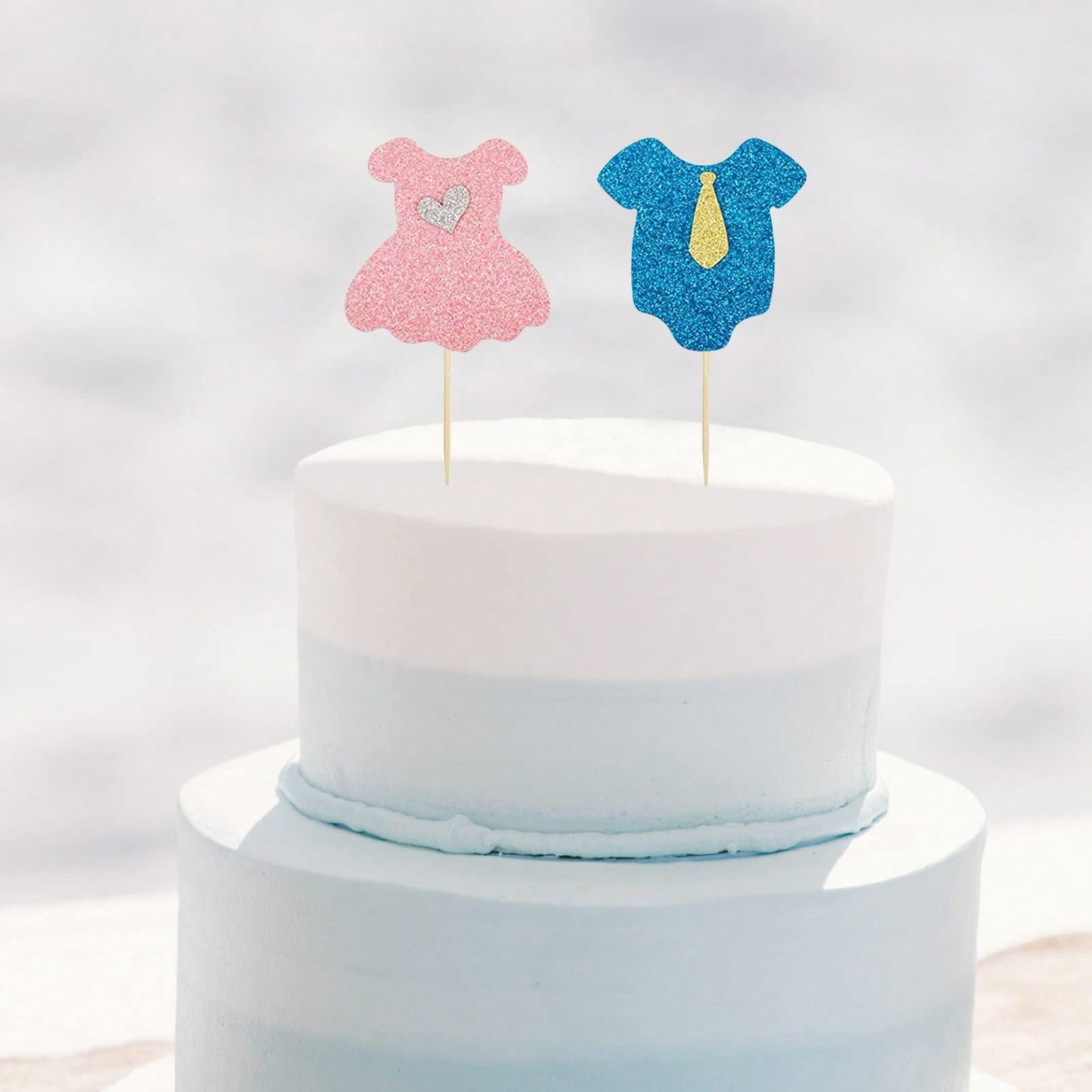 40 Piece Cupcake Toppers For Girls, Glitter Bow Tie Cupcake Selection ...